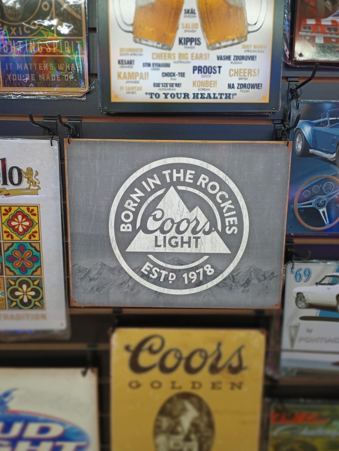 Coors Light Beer Sign Basement Bar Signage Coors Banquet Coors Light ...