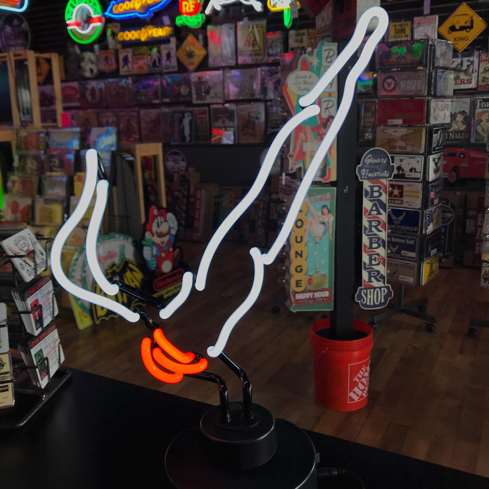 Smoking Joint Neon Sign GLASS NEON Adult Stoner Gifts Light up Sign ...