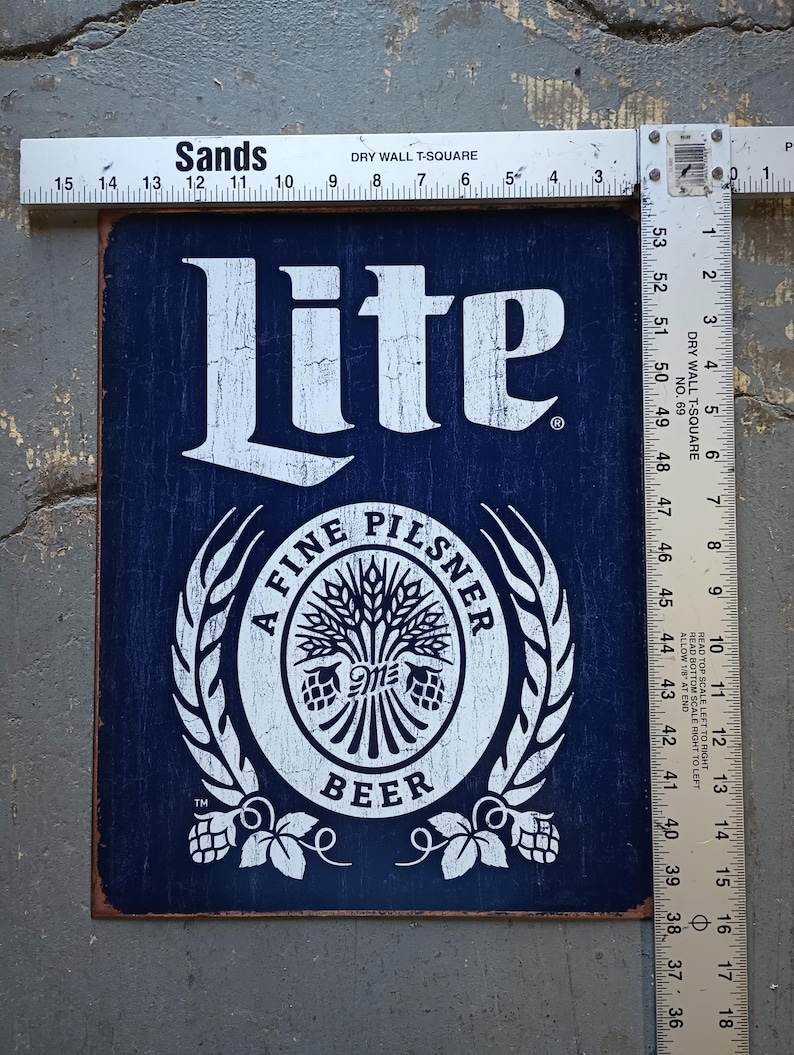 Miller High Life Beer Sign Basement Bar Signage Miller Lite Bartender ...