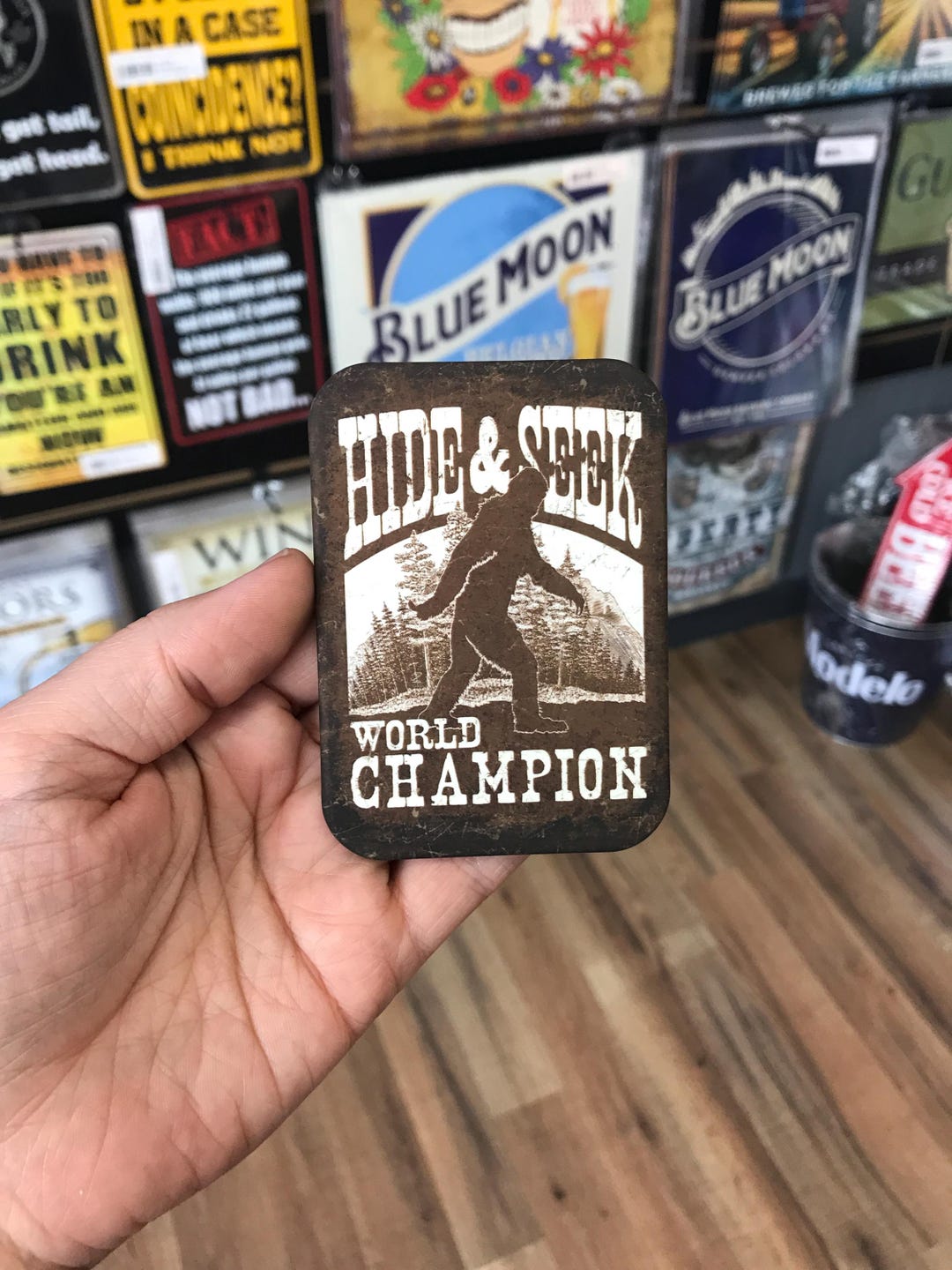 Sasquatch Magnet Hide and Seek World Champion Bigfoot Gifts for ...
