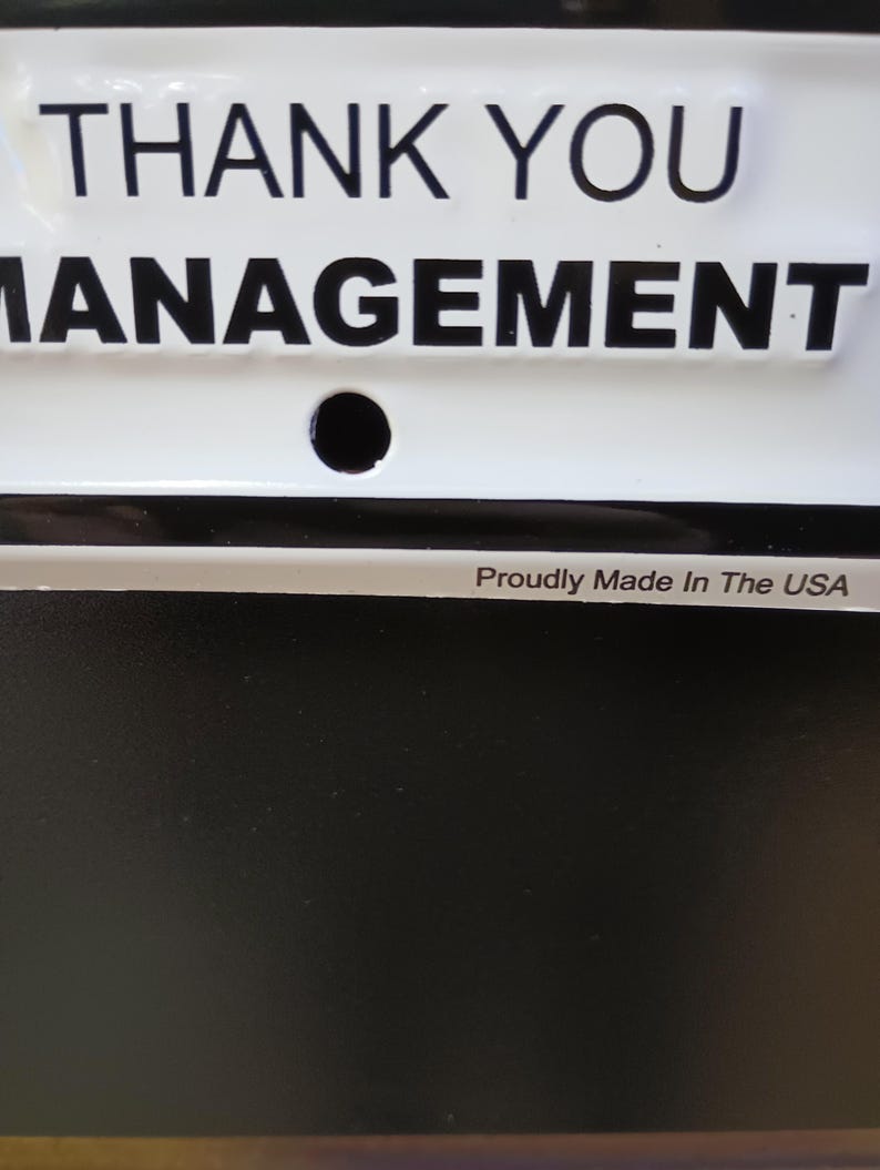 Funny Office Signs Company Policy Sign Funny Gift for Boss Gift for ...