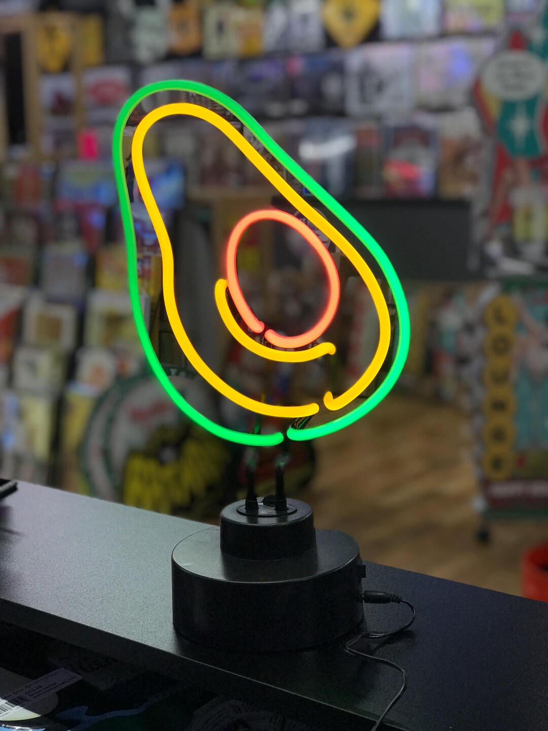Avocado Neon Sign REAL GLASS NEON Avocado Gift Kitchen Decor Fruit ...