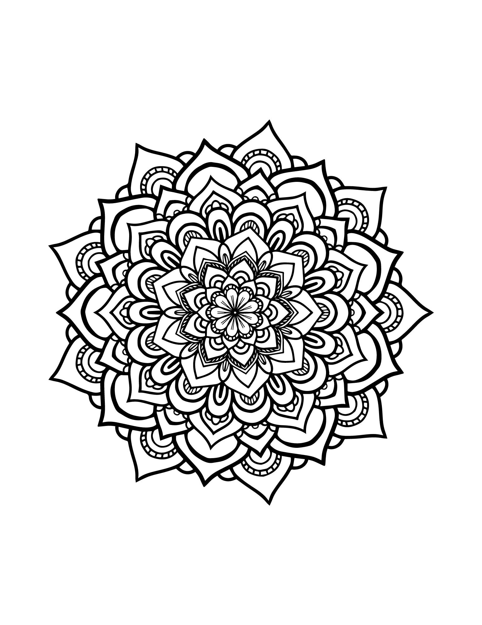 70 Pages Mandala Magic: A Coloring Journey - Etsy