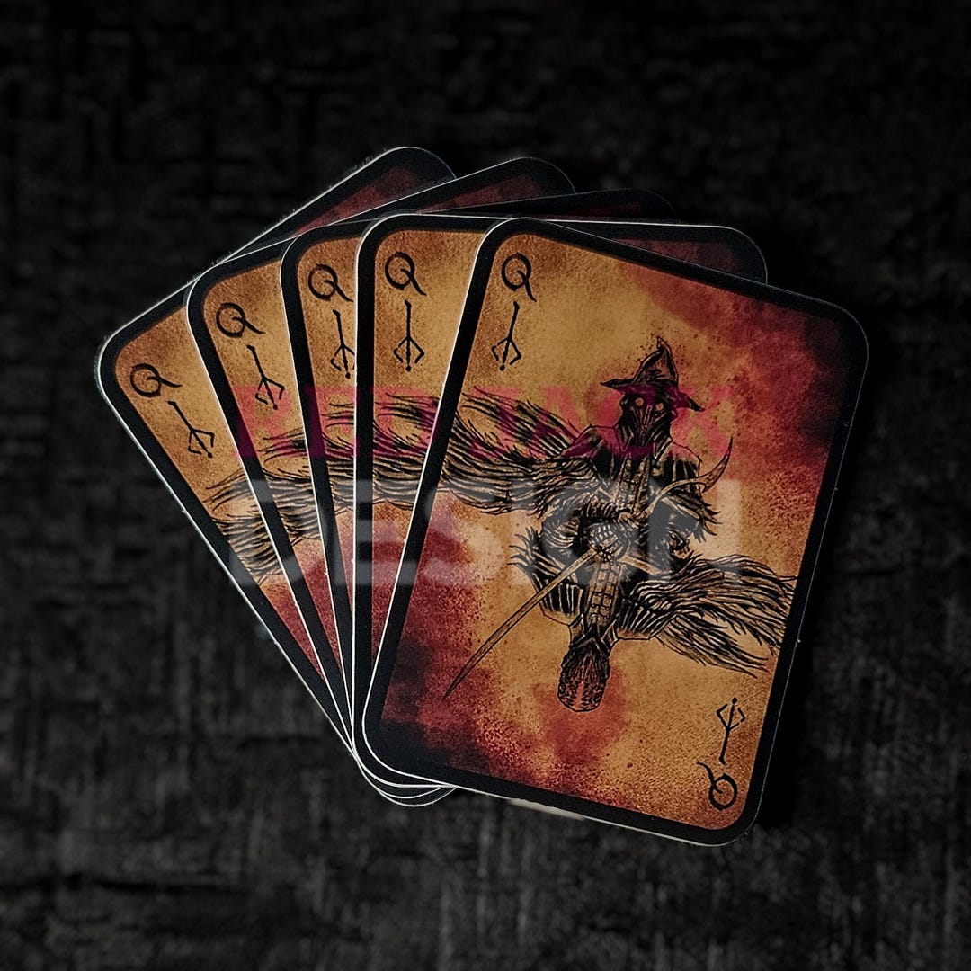 Eileen the Crow Playing Card Sticker - Etsy UK