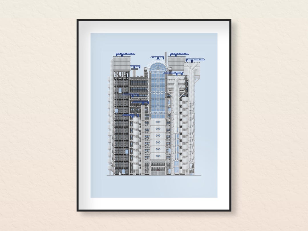 Lloyd's of London Pixel Art Giclee Poster Print - Etsy