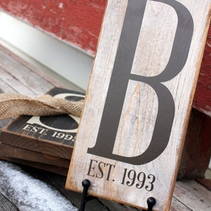 Personalized Monogram With Established Year Sign - Etsy