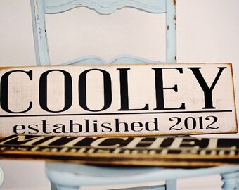 Personalized Monogram With Established Year Sign | Etsy