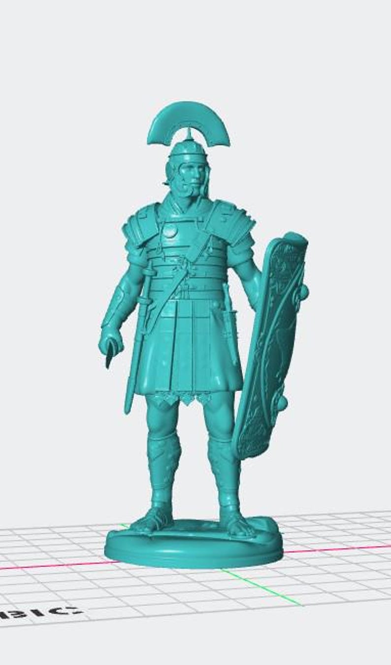 Roman Legionary Soldier STL File | Ancient Rome Miniature | 3D Printing ...