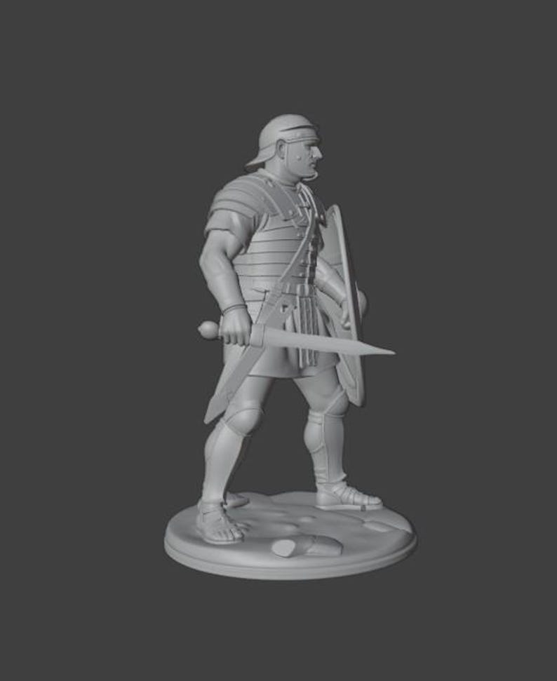 Roman Legionary 3D Model STL File – 2nd–3rd Century AD Historical ...