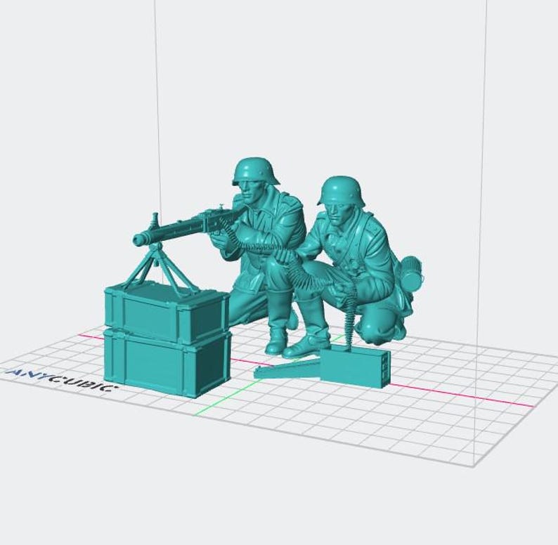 German Machine Gunners STL File for 3D Printing - Etsy