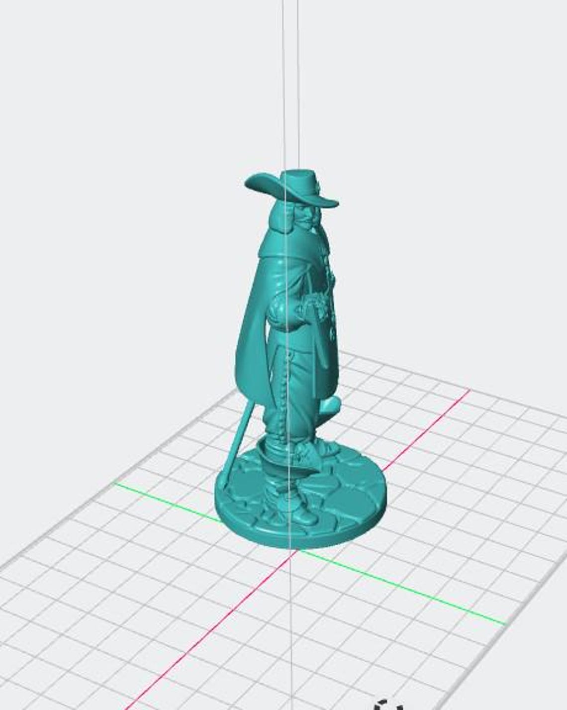 Late Renaissance Musketeer STL Figure for 3D Printing – 17th Century ...