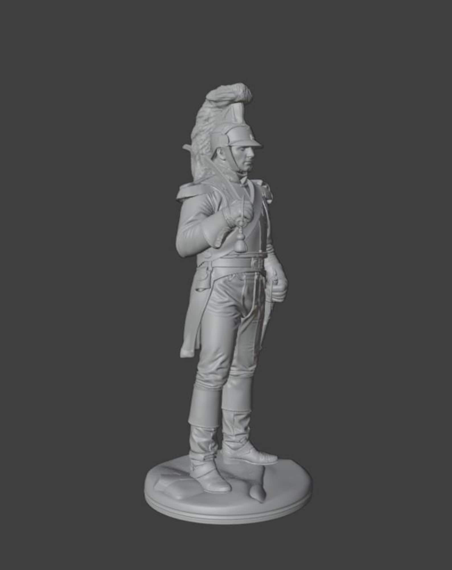 Napoleonic French Cuirassier STL File – Heavy Cavalry Soldier 1805–1815 ...