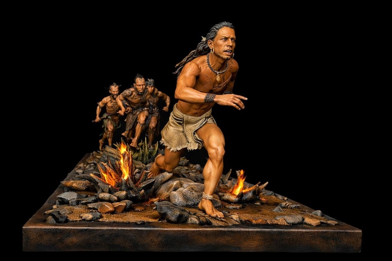 Apocalypto Inspired Diorama STL File – Mayan Warrior Chase Scene – 3D ...