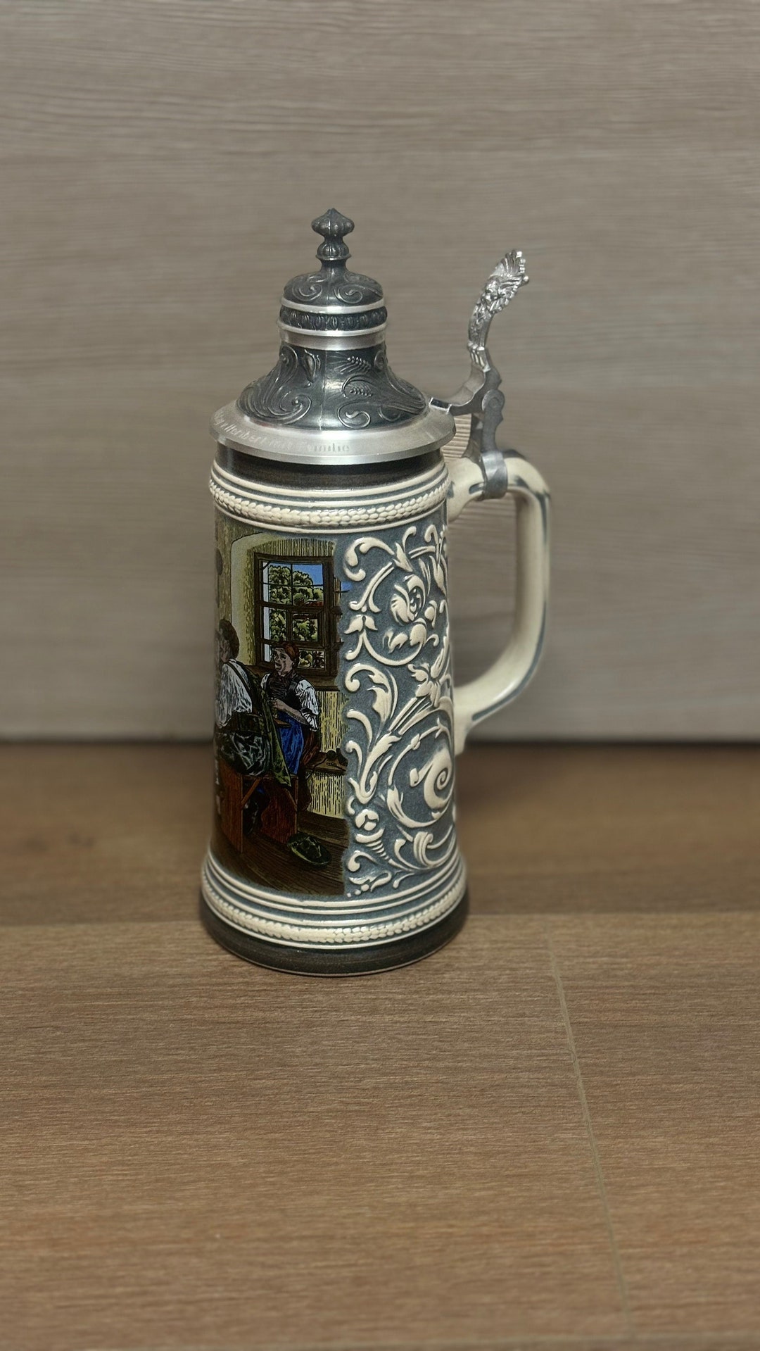 Antique German Beer Mug. Beer Bowl. Antique Glass. Ceramic Beer Mug - Etsy