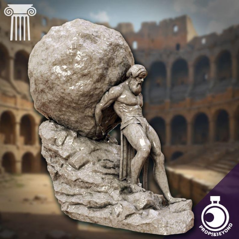 Sisyphus Statue. 3D Figure. Figure for Painting. Miniature. 3d Printed ...
