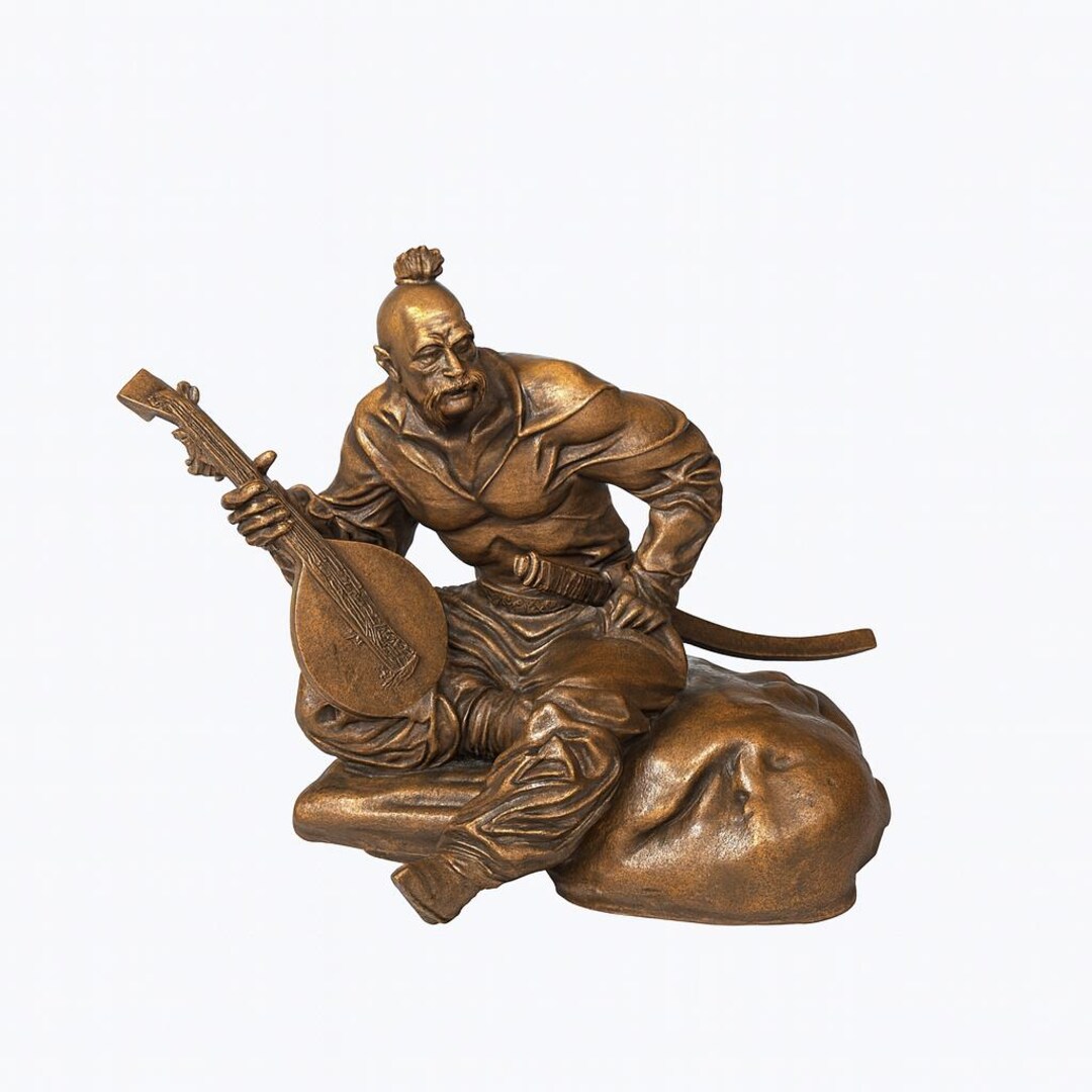 Kozak Mamay STL File – Ukrainian Cossack Statue for 3D Printing ...