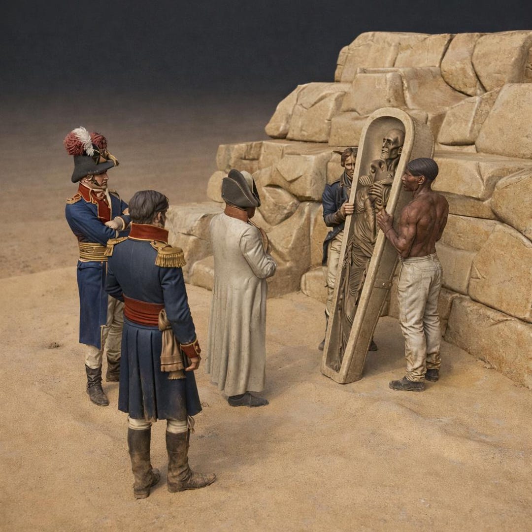 Napoleon Egyptian Campaign Diorama STL | French Officers & Mummy ...