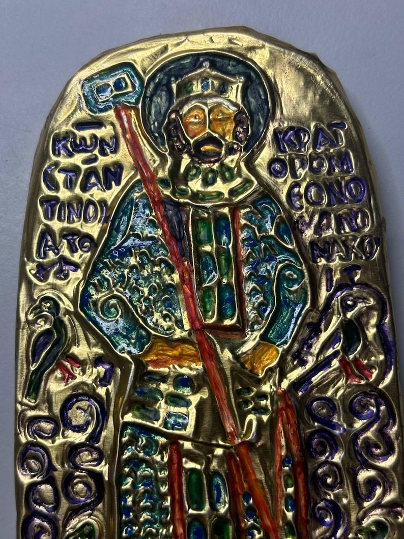 Crown of the Byzantine Emperor Constantine IX Monomachos. Copy of the ...