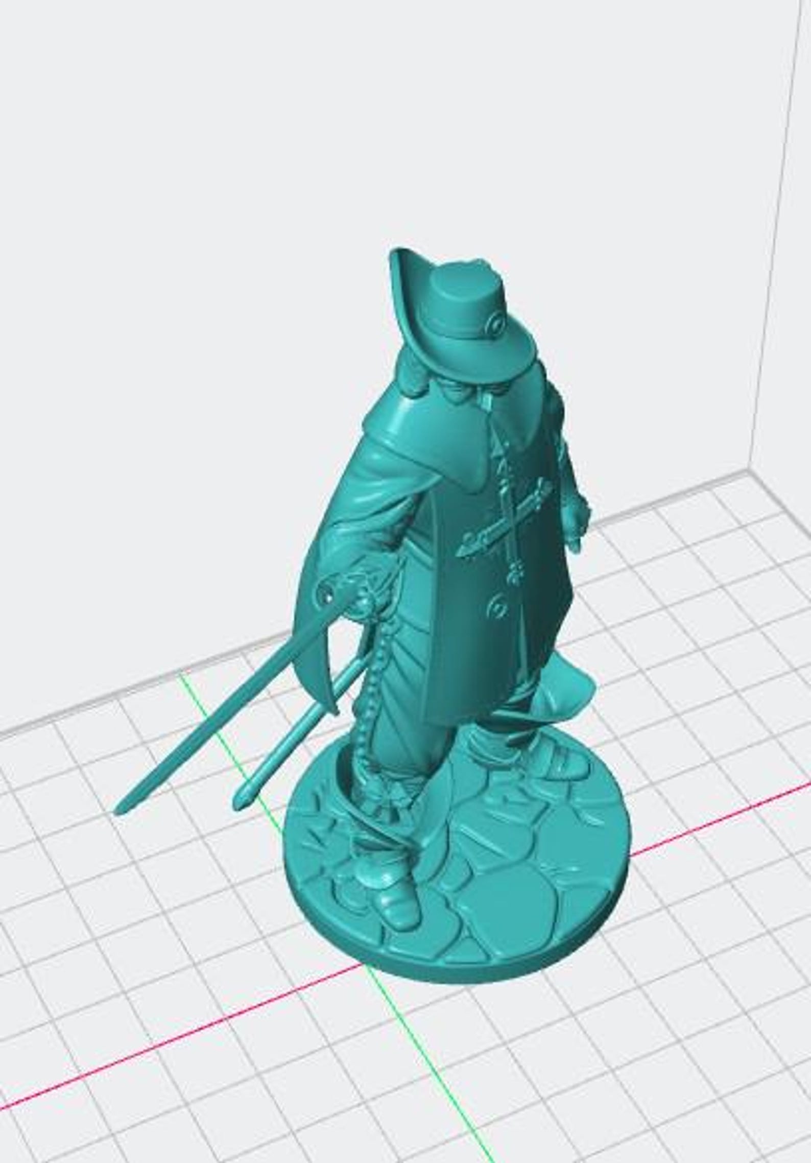 Late Renaissance Musketeer STL Figure for 3D Printing – 17th Century ...