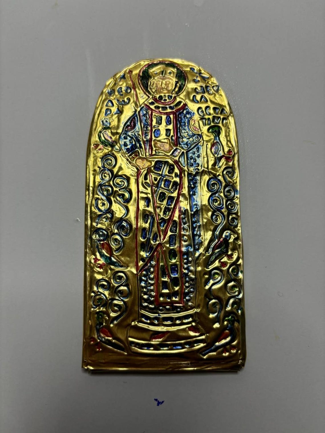 Crown of the Byzantine Emperor Constantine IX Monomachos. Plate ...