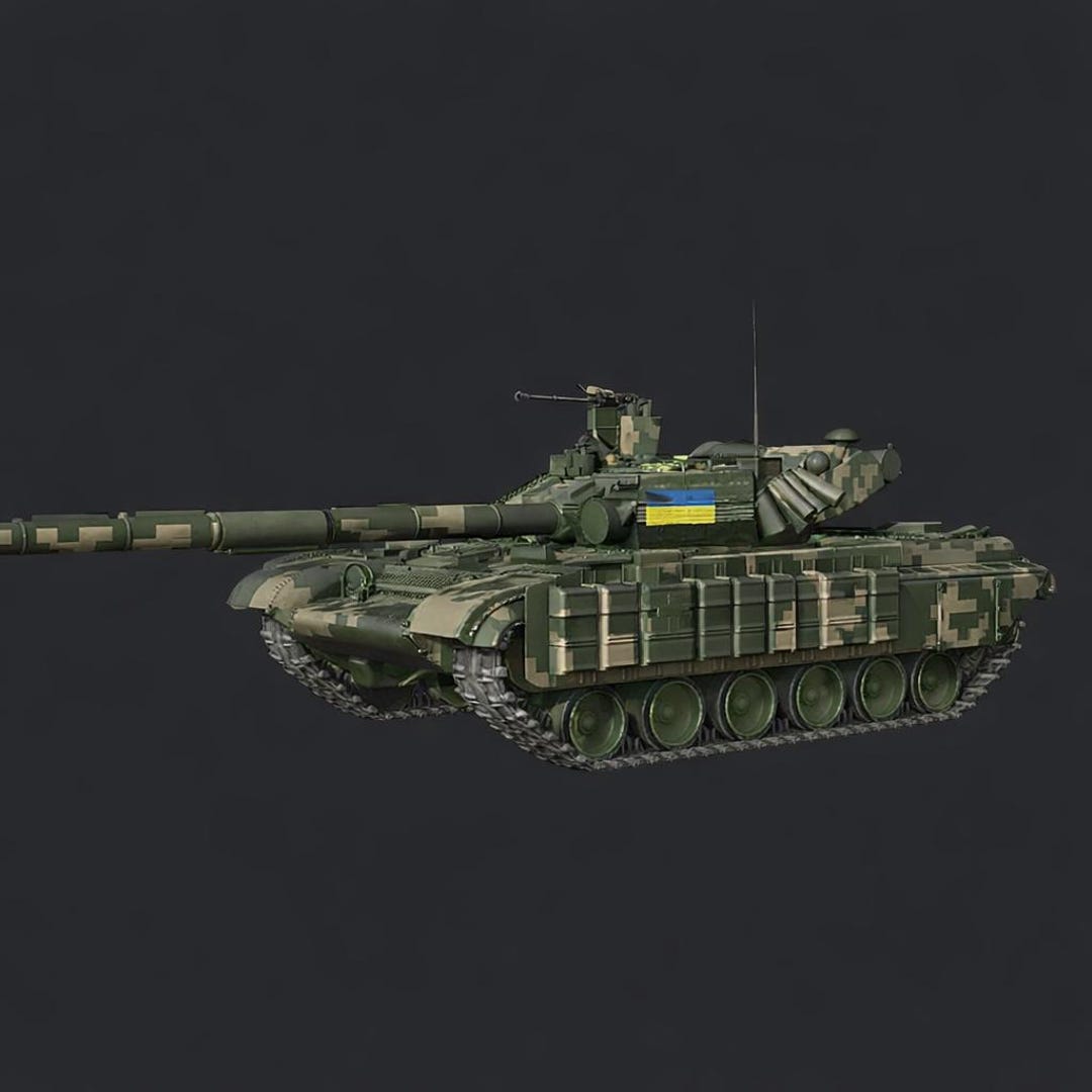 T-64 Main Battle Tank STL File for 3D Printing | Modern Military Tank ...