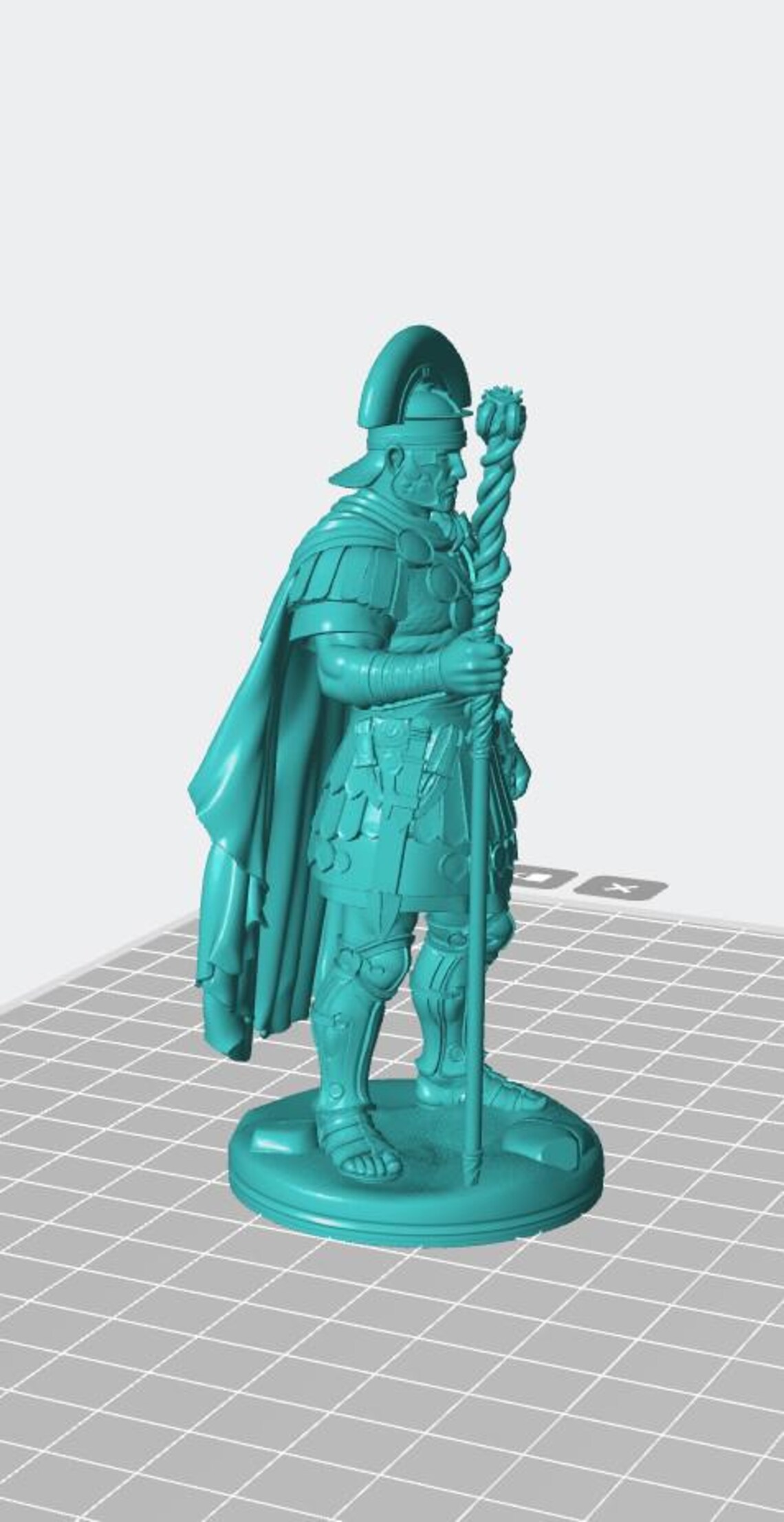 Roman Centurion With Vitis STL | Ancient Rome Officer Miniature | 3D ...