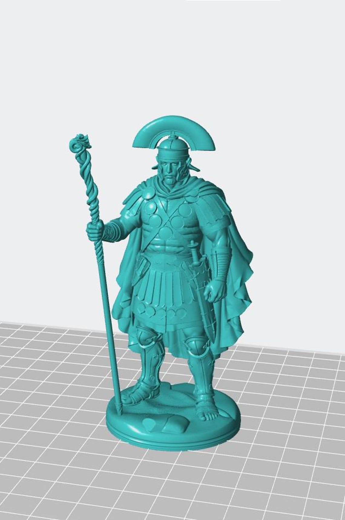 Roman Centurion With Vitis STL | Ancient Rome Officer Miniature | 3D ...