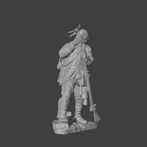 Indian Warrior 3D Model STL | Native American Figure for 3D Printing ...