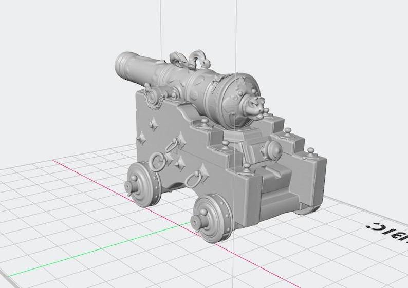 Pirate Ship Cannon STL | Detailed 3D Model for Printing | Naval ...