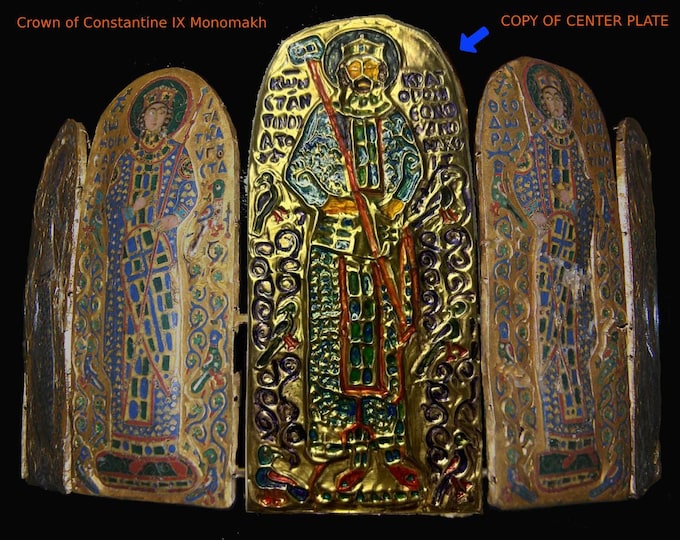 Crown of the Byzantine Emperor Constantine IX Monomachos. Copy of the ...