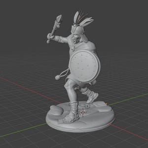 Inca Warrior With Spear STL File | Ancient Incan Fighter | 3D Printable ...