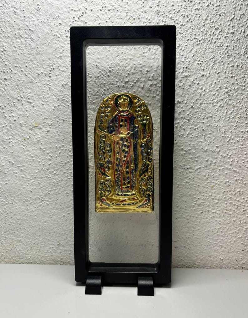 Crown of the Byzantine Emperor Constantine IX Monomachos. Plate ...