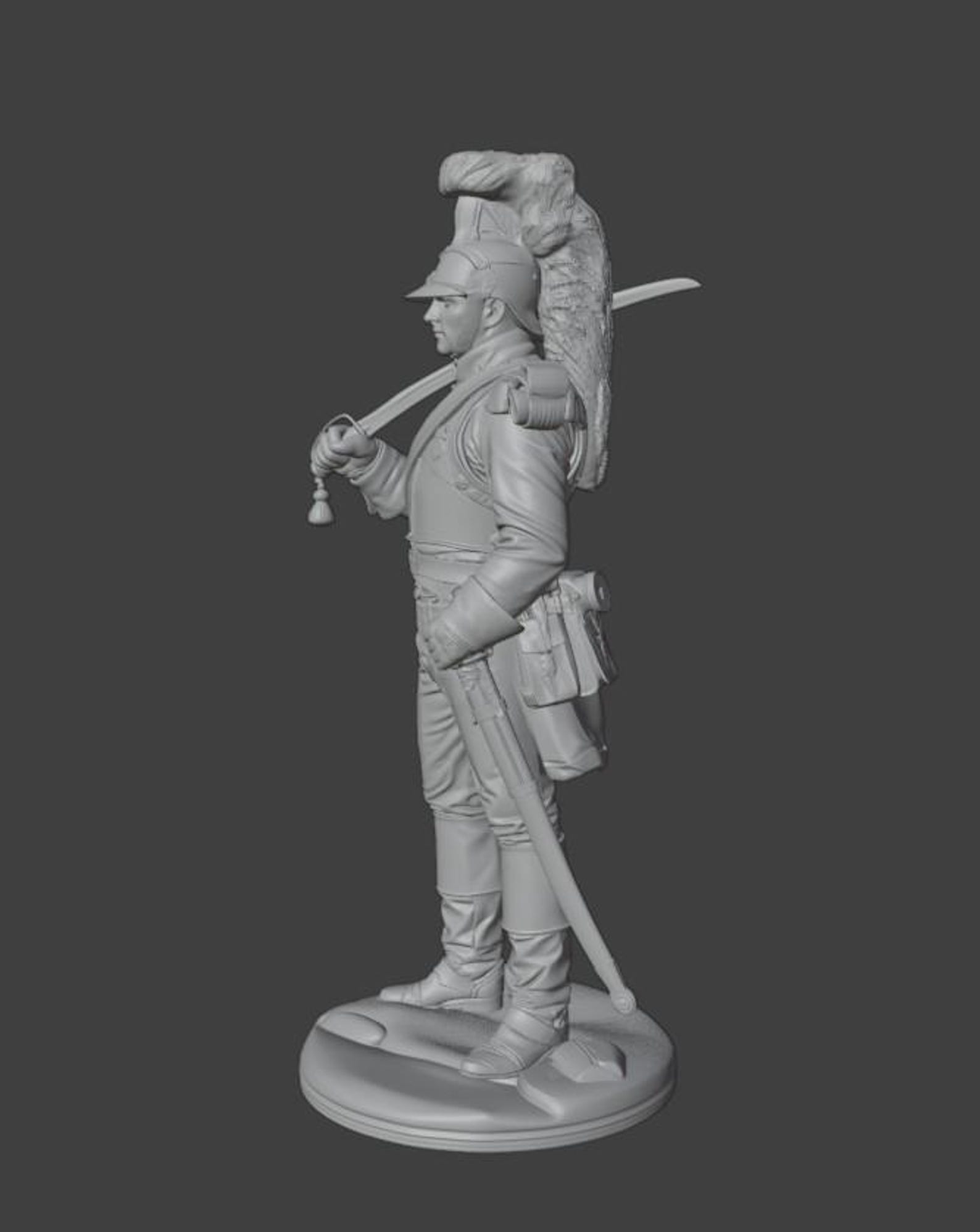 Napoleonic French Cuirassier STL File – Heavy Cavalry Soldier 1805–1815 ...