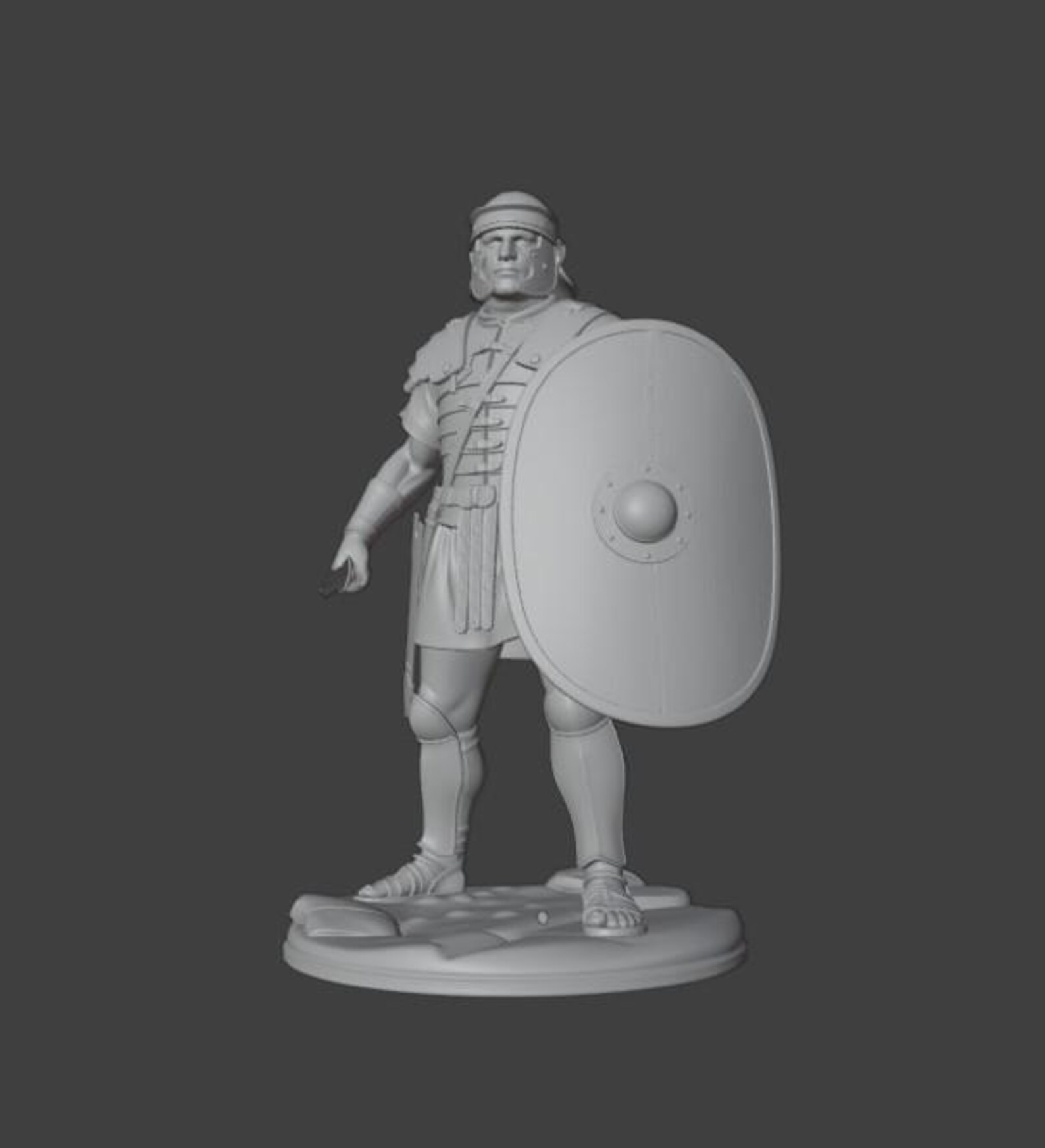 Roman Legionary 3D Model STL File – 2nd–3rd Century AD Historical ...