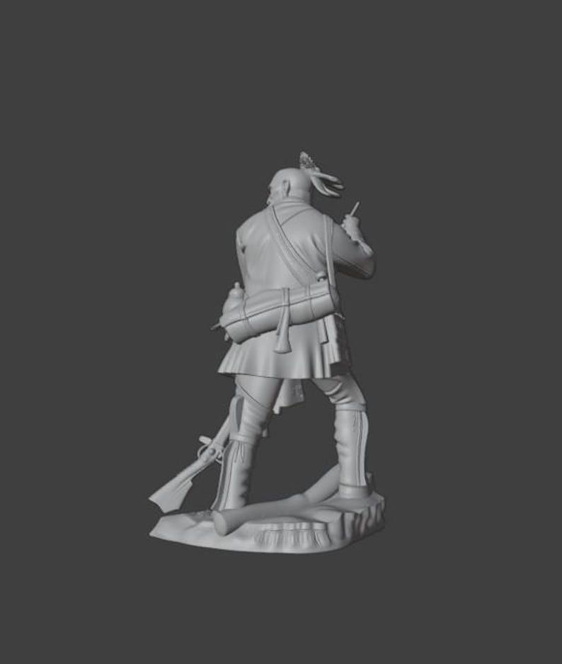 Indian Warrior 3D Model STL | Native American Figure for 3D Printing ...