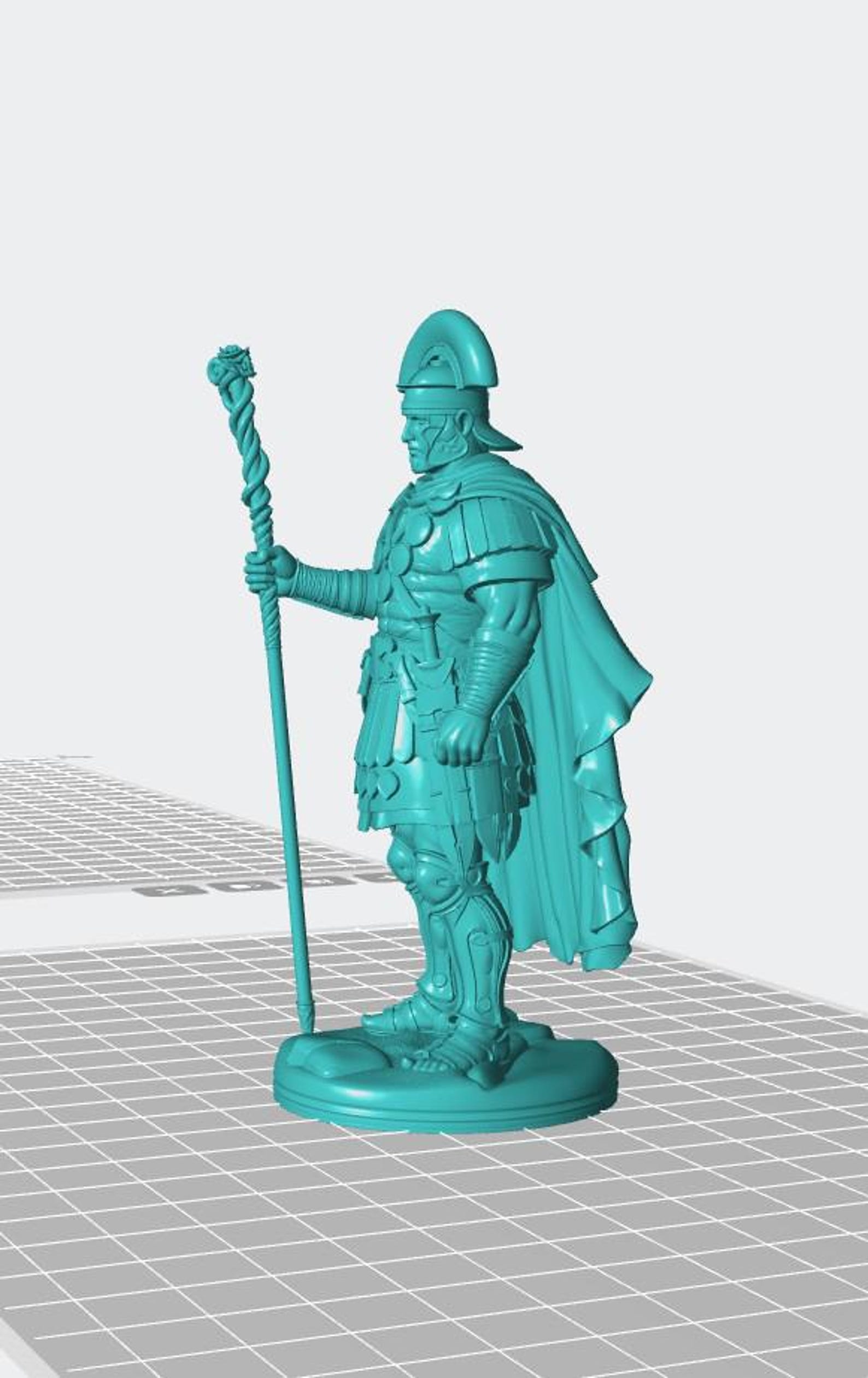 Roman Centurion With Vitis STL | Ancient Rome Officer Miniature | 3D ...