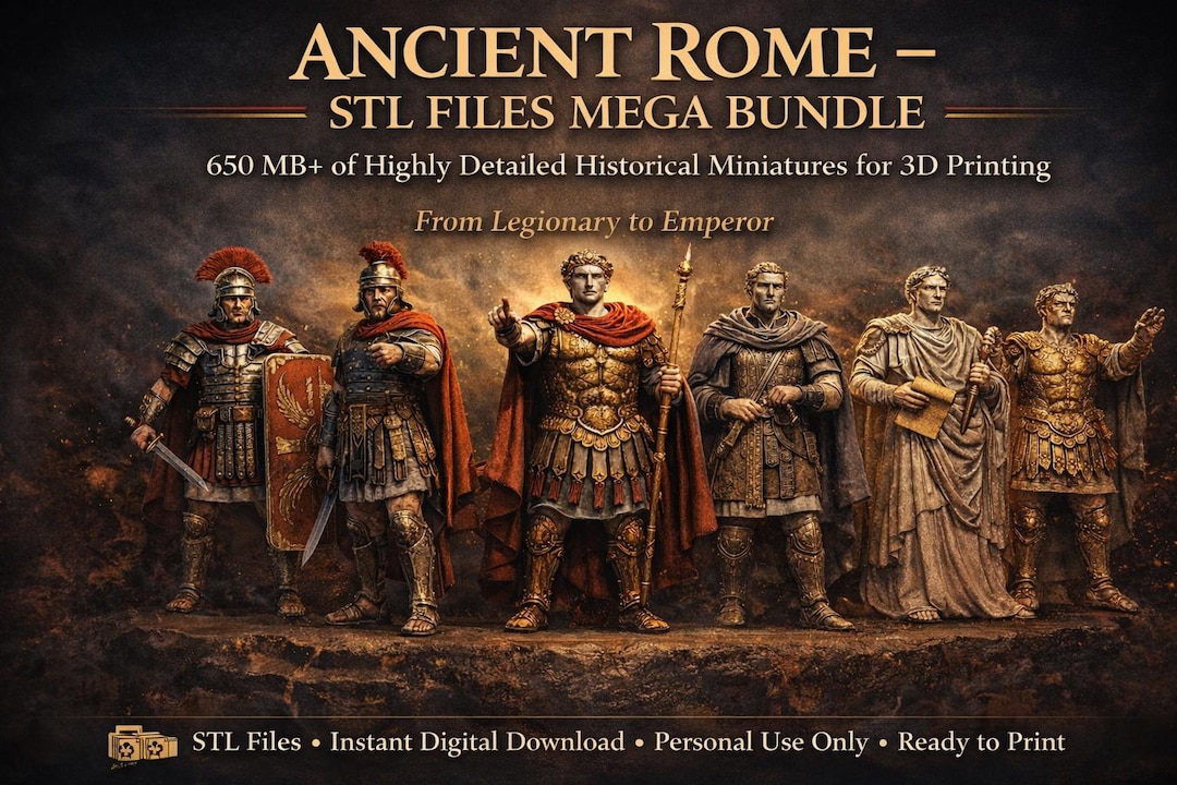 Ancient Rome STL Files Mega Bundle – Roman Legionaries, Centurions ...
