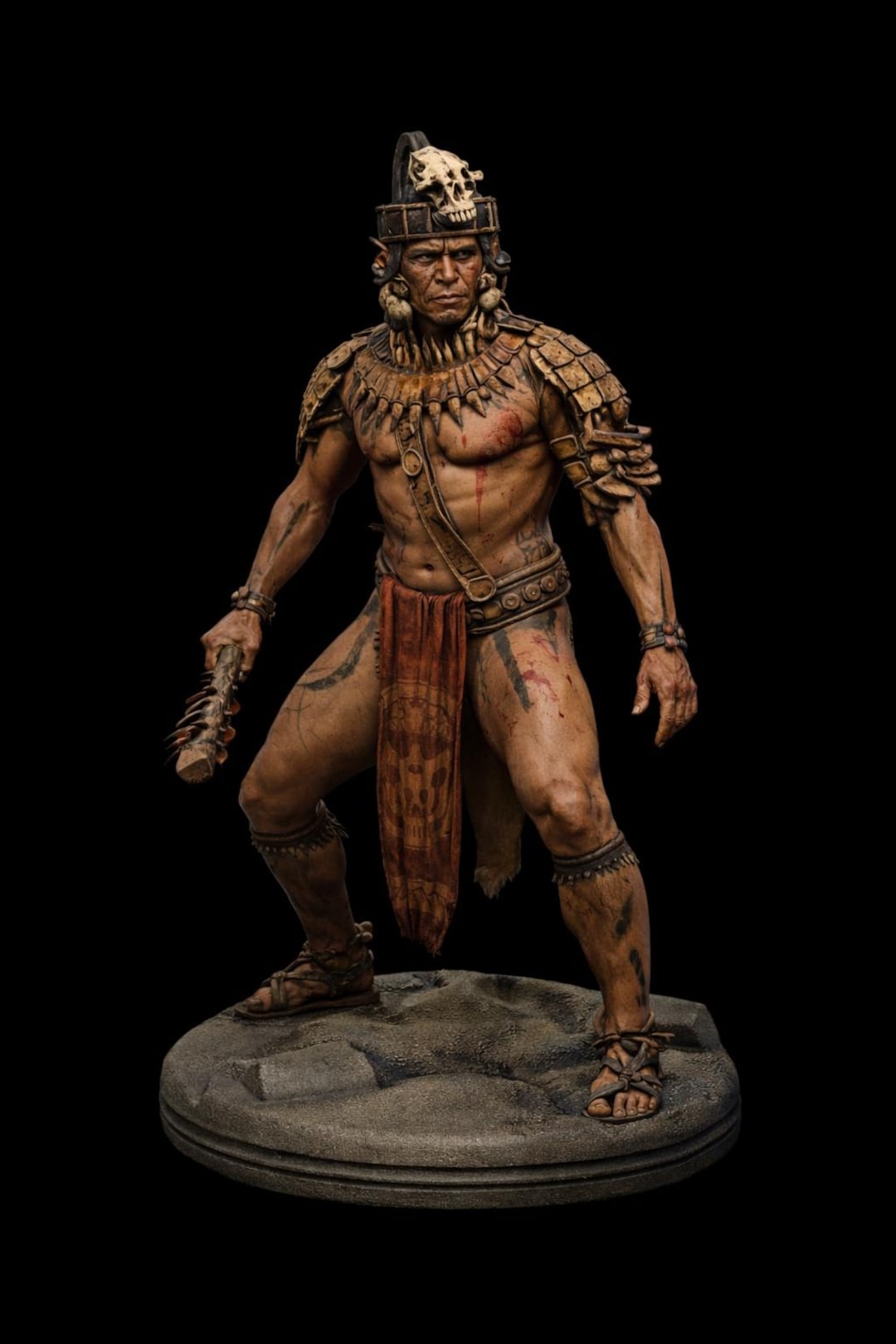 Maya Warrior STL – Ancient Mayan Warrior Miniature for 3D Printing ...