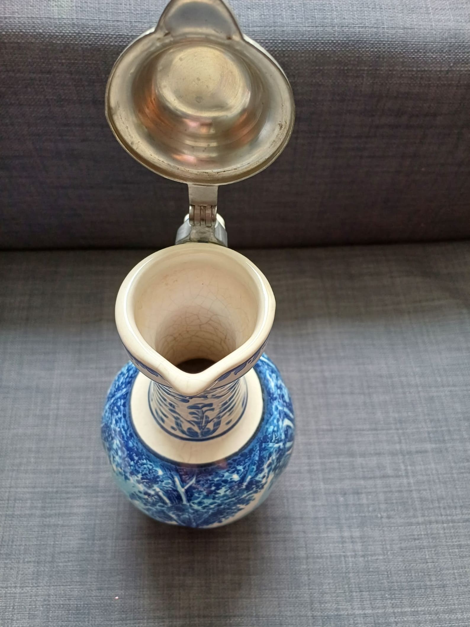 Ulmer Keramik, Blue Jug With Tin Lid, 0.7L - Etsy