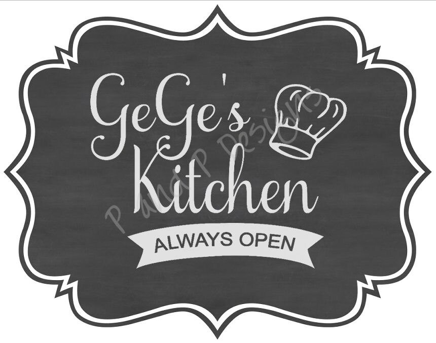 Gege's Kitchen SVG & PNG - Instant Download - Etsy