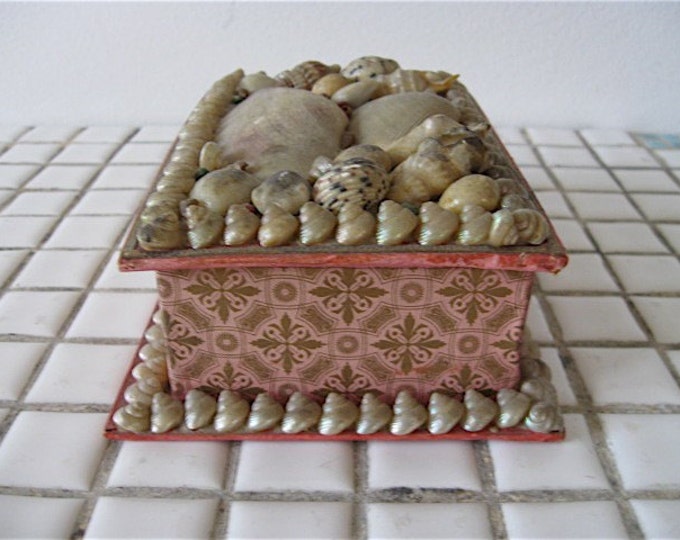 Antique Victorian Shell Art Keepsake Box. - Etsy