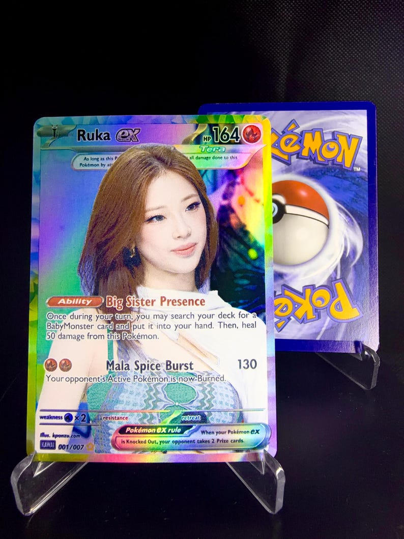 BABYMONSTER Holographische KPOP Fotokarten | Alle 7 Pokemon ...
