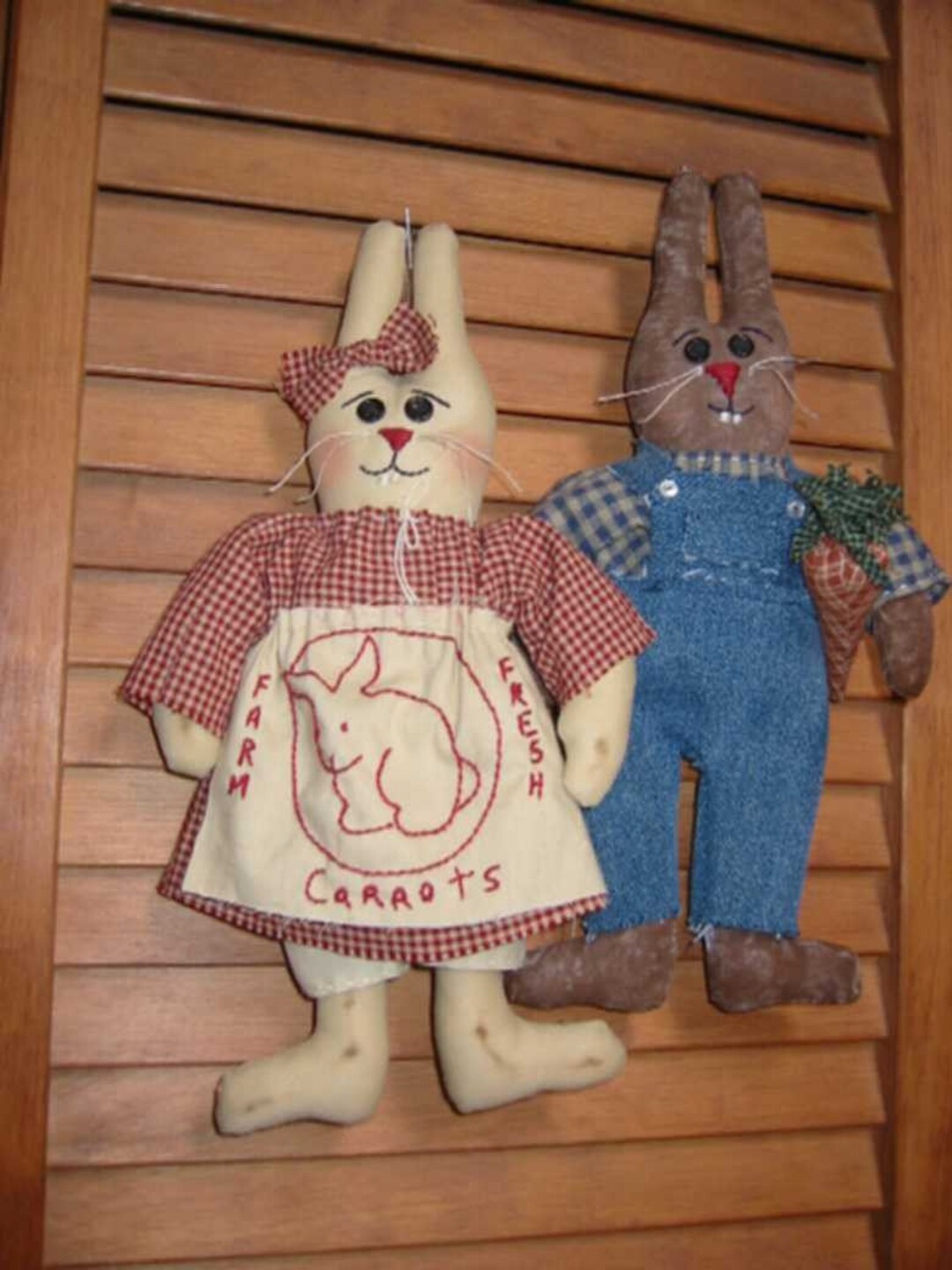 Primitive Rabbit Couple, E Pattern PDF, Downloadable Digital Pattern - Etsy