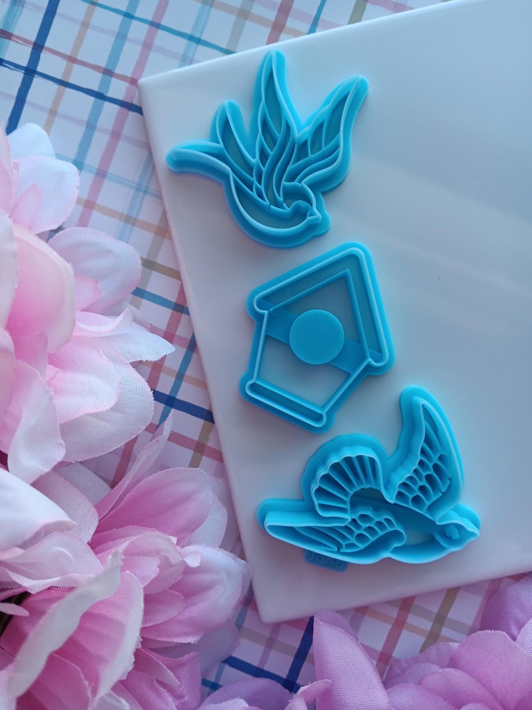 Dove Sparrow and Bird House - Polymer Clay Cutter - Multiple Designs ...