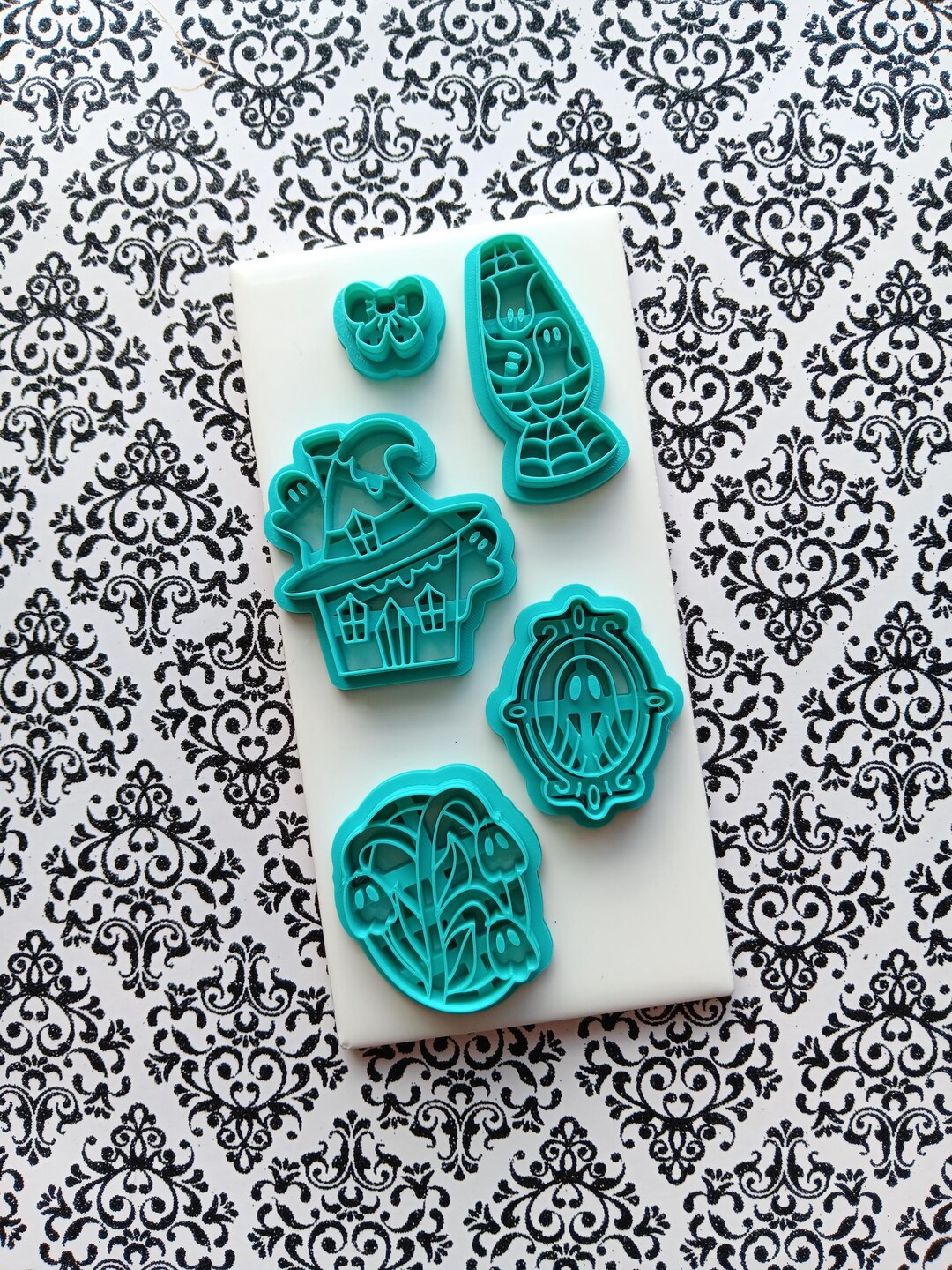 Fancy Ghost Scenes - Polymer Clay Cutter Tool - Multiple Designs and ...