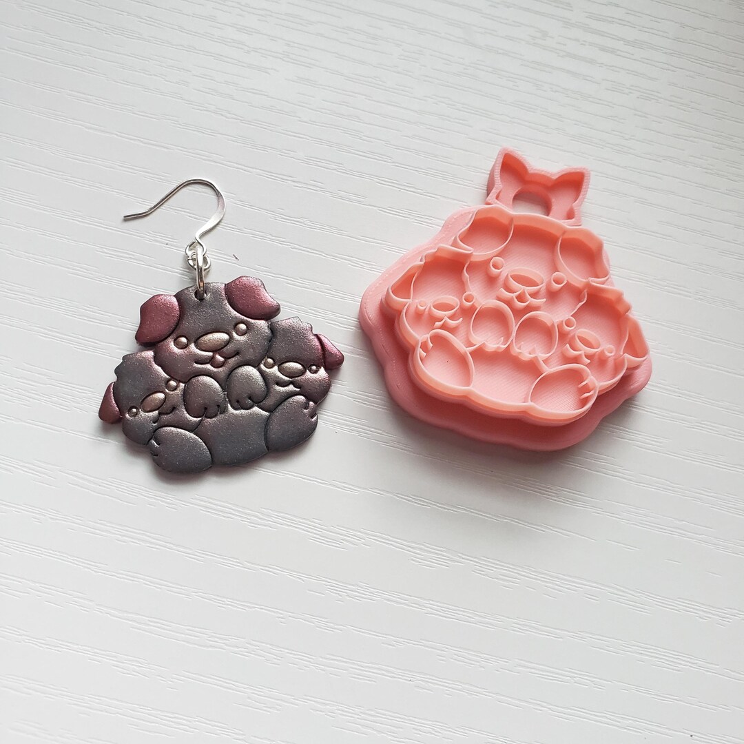 Cerberus Pup - Polymer Clay Cutter Tool - Cute Designs by the Pudgy Art ...