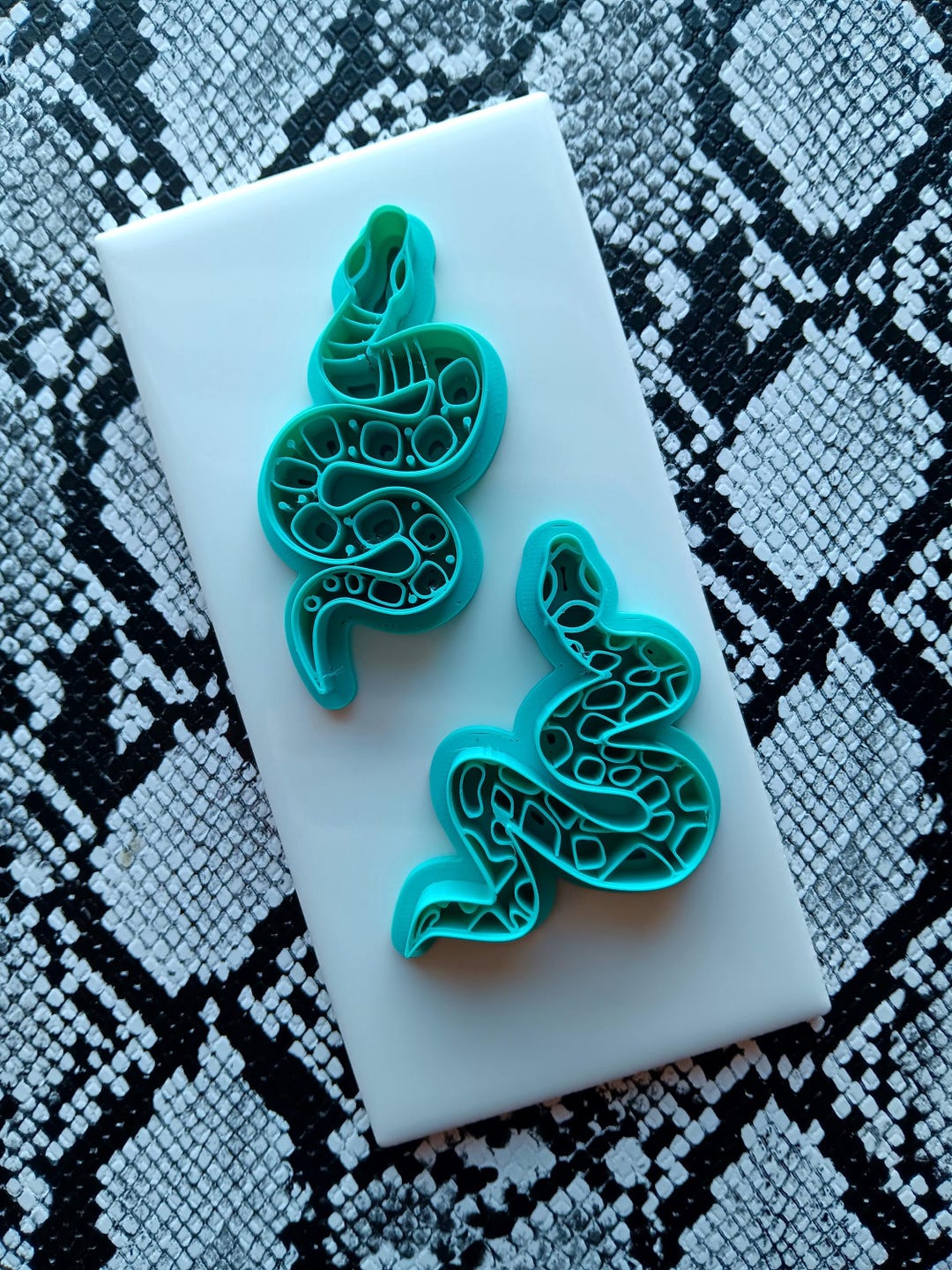 Spotted Snakes - EXCLUSIVE DESIGN - Polymer Clay Cutter Tool - Reptile ...