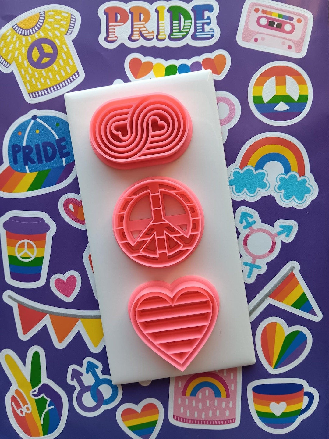 Pride Flags Shapes and Symbols - Polymer Clay Cutter Tool - LGBTQIA ...