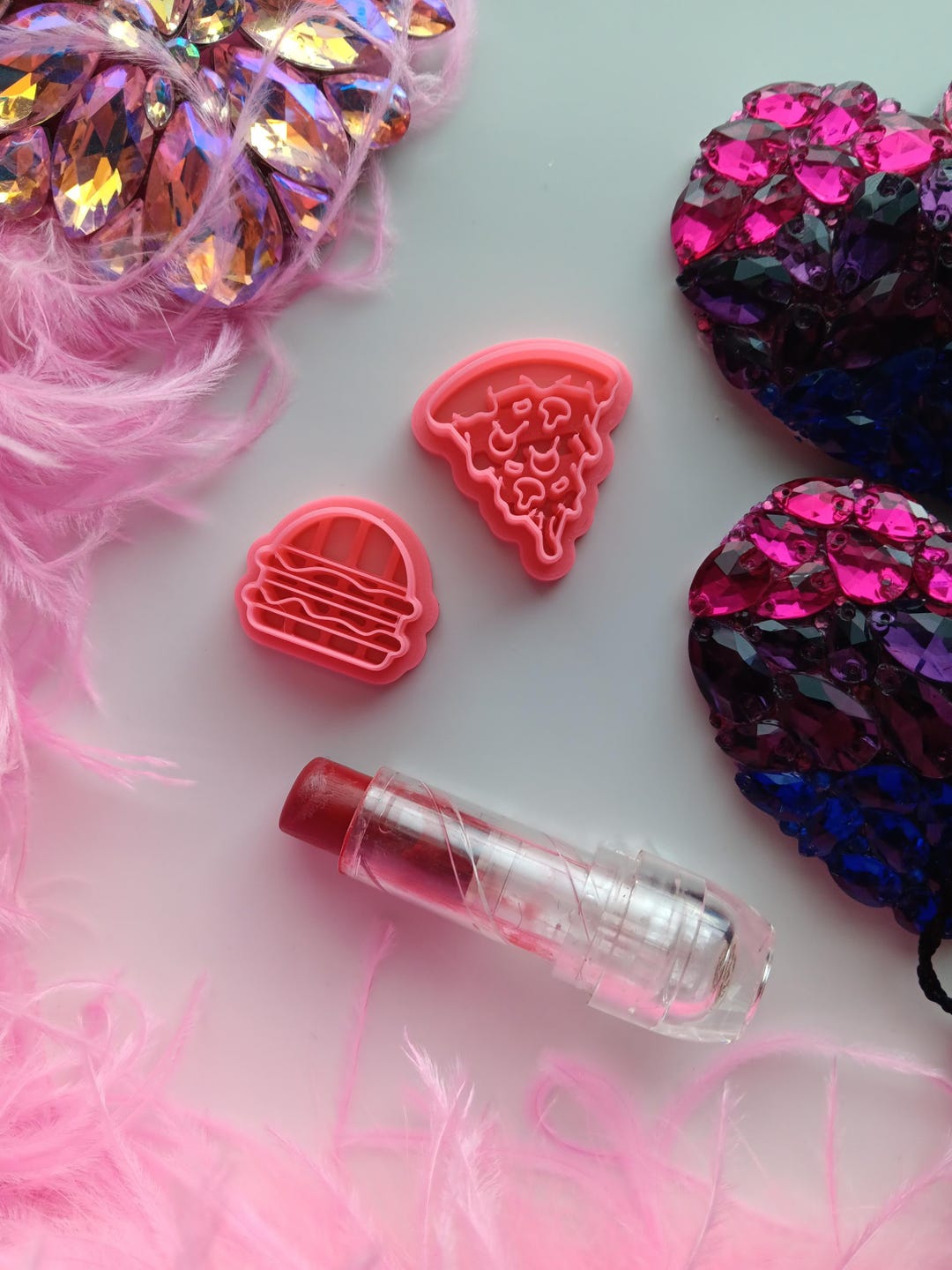 Pizza Slice or Hamburger Polymer Clay Cutter Tool Hot to Go Pop Singer ...