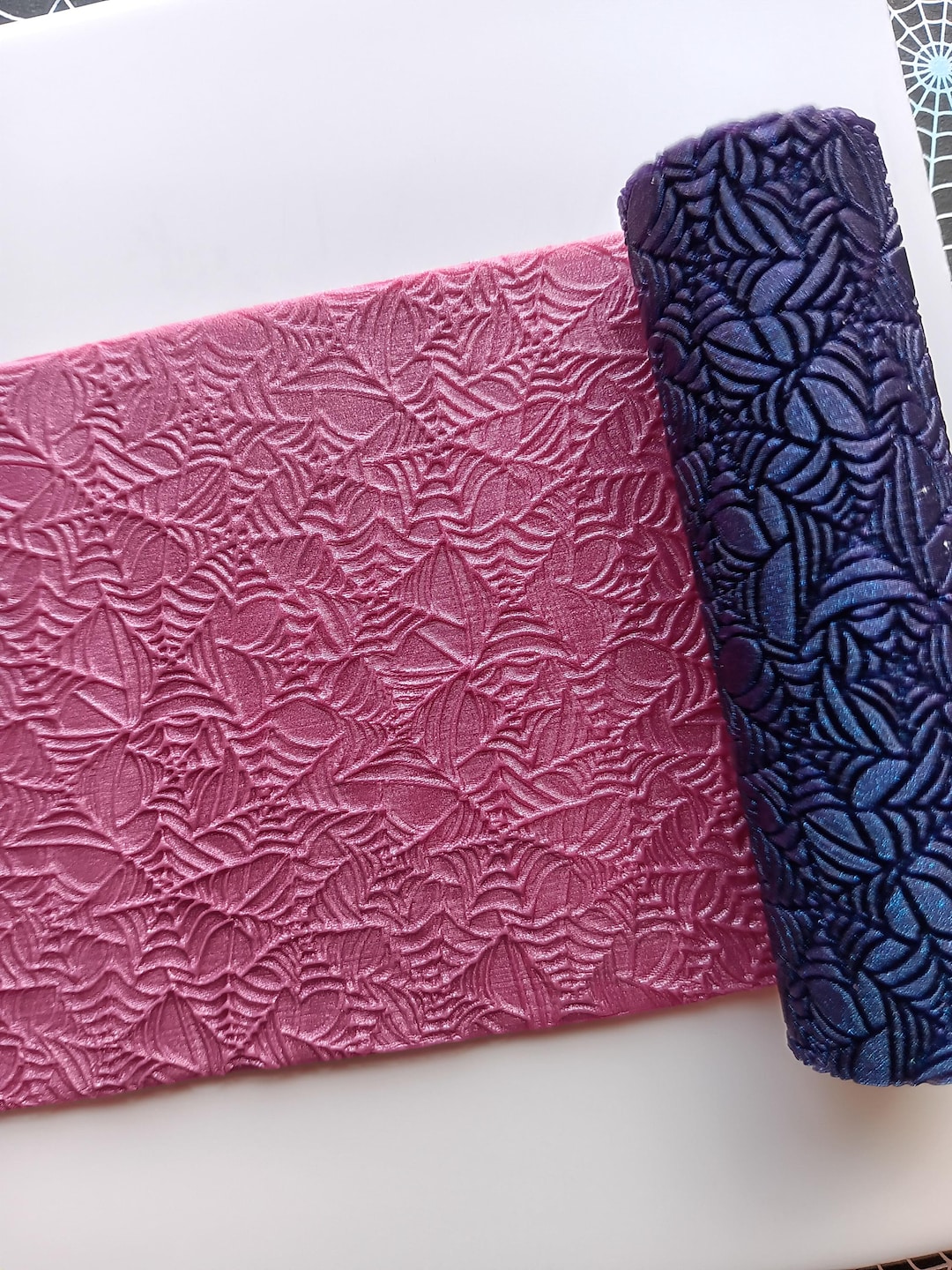 Spider Web Mini Texture Roller - Polymer Clay Tool - Spooky Halloween ...